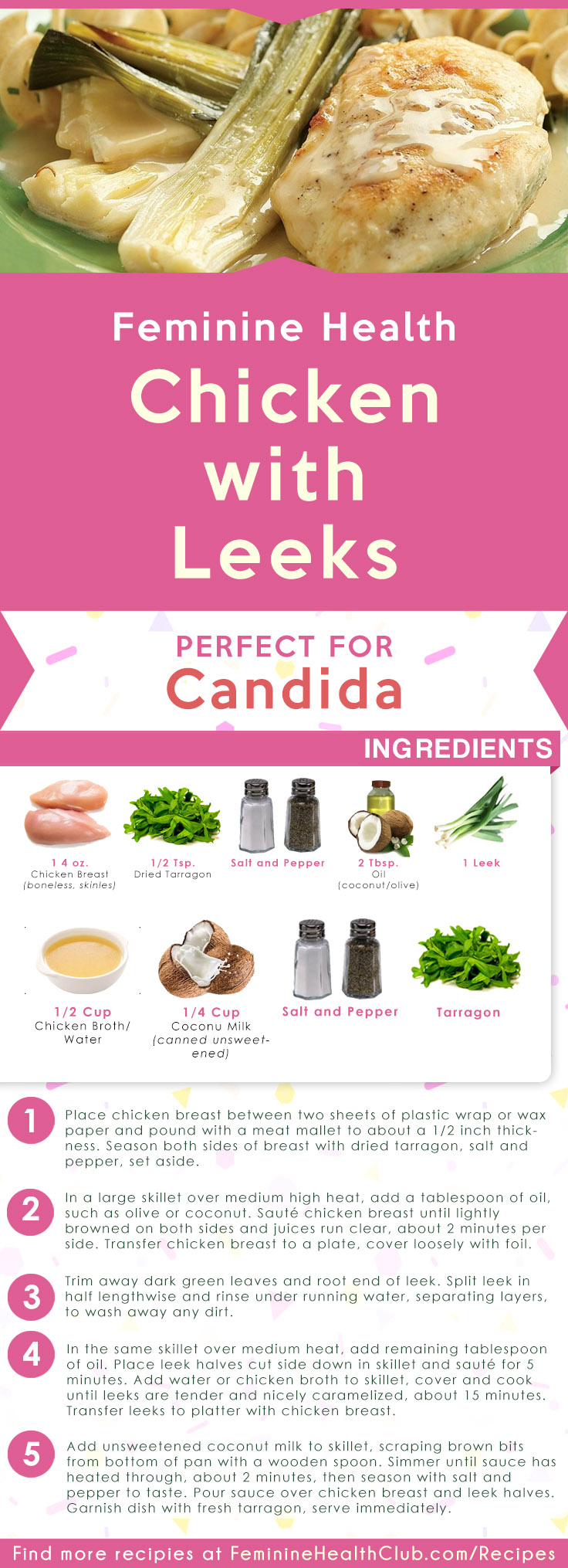 Chicken with Leeks Recipe For Candida
