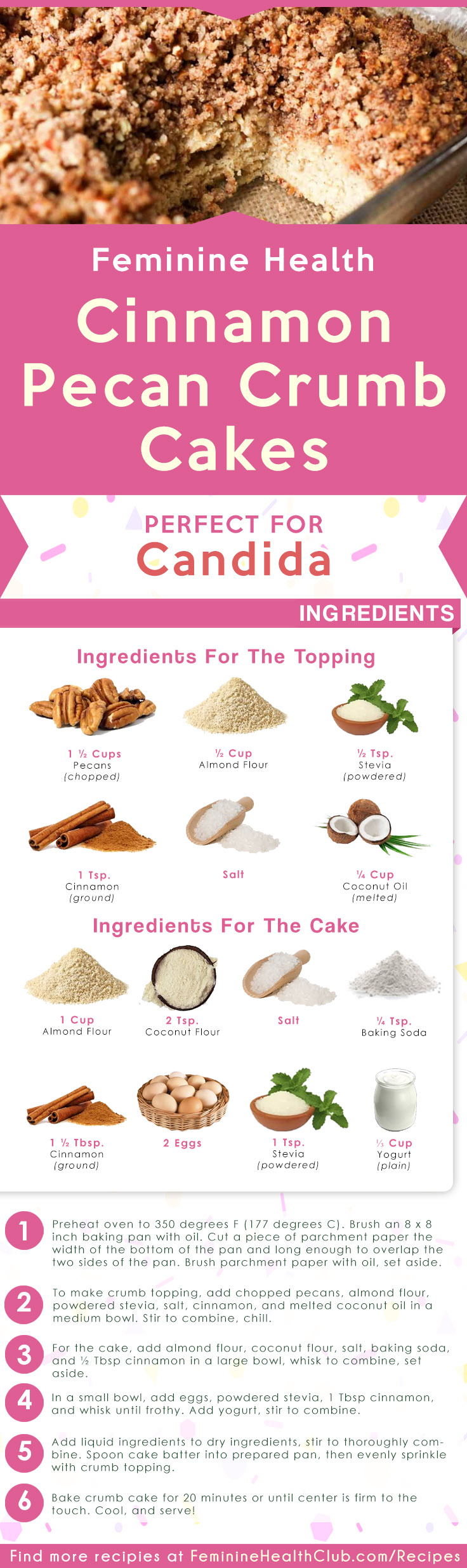 Cinnamon Pecan Crumb Cakes Recipe For Candida