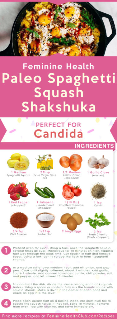 Paleo Spaghetti Squash Shakshuka Recipe For Candida
