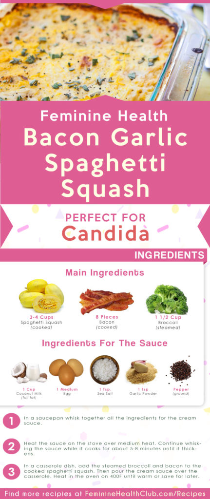 Bacon Garlic Spaghetti Squash Recipe For Candida