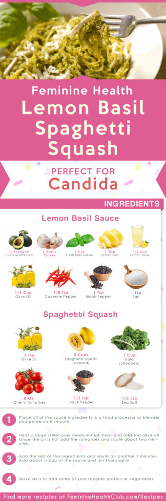 Lemon Basil Spaghetti Squash Recipe For Candida