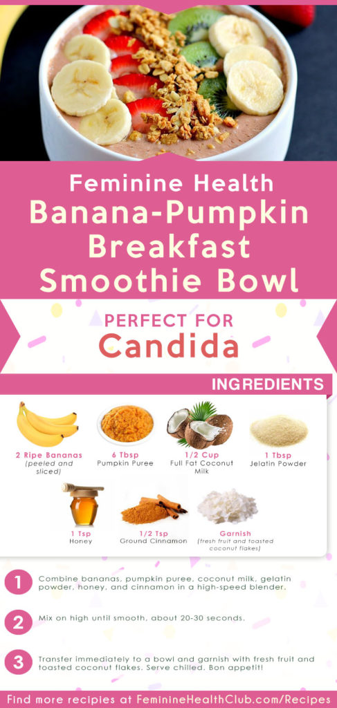 Banana-Pumpkin Breakfast Smoothie Bowl Recipe For Candida